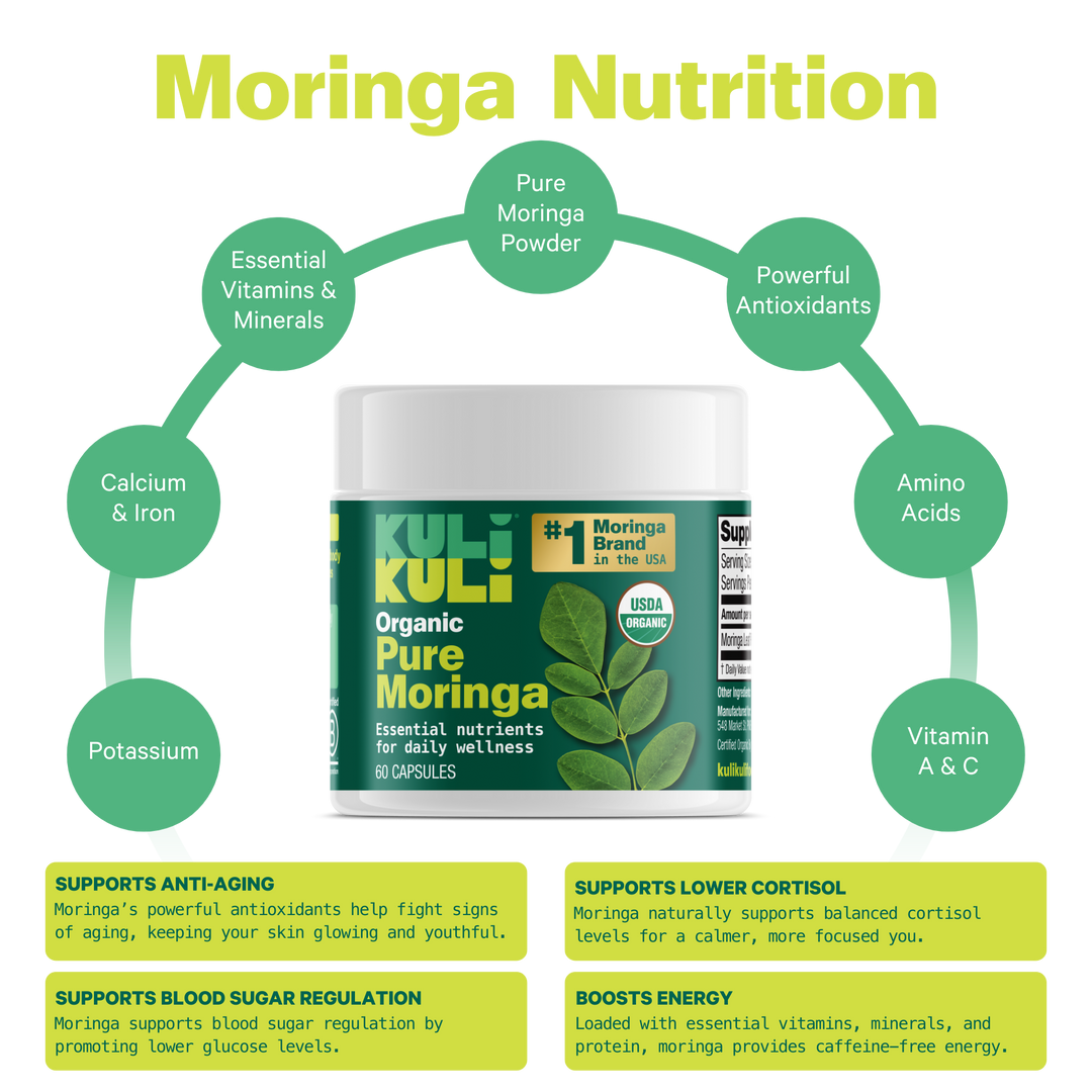 Organic Pure Moringa Powder - Capsules – Kuli Kuli Foods