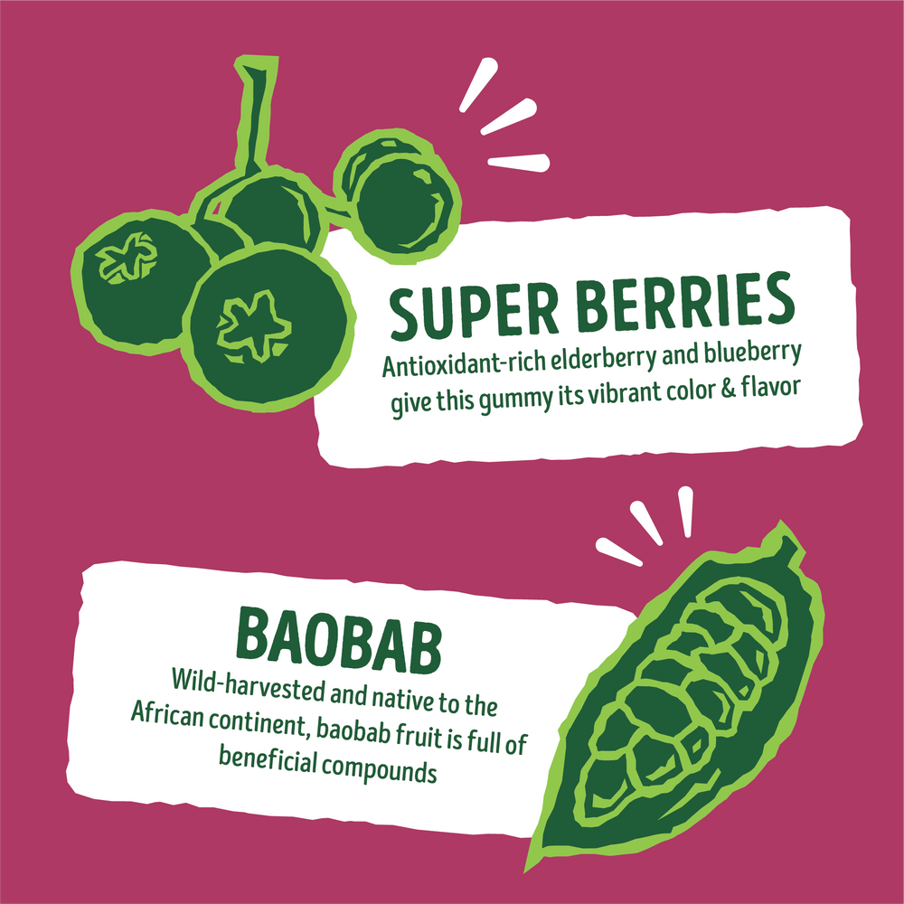 Berry Beautiful SuperGummies - Sour Berry Flavor – Kuli Kuli Foods